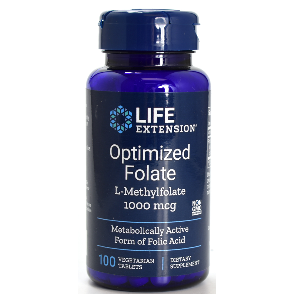 Optimized Folate L-Methylfolate - 1000 mcg - 100 Vegetarian Tablets | eBay